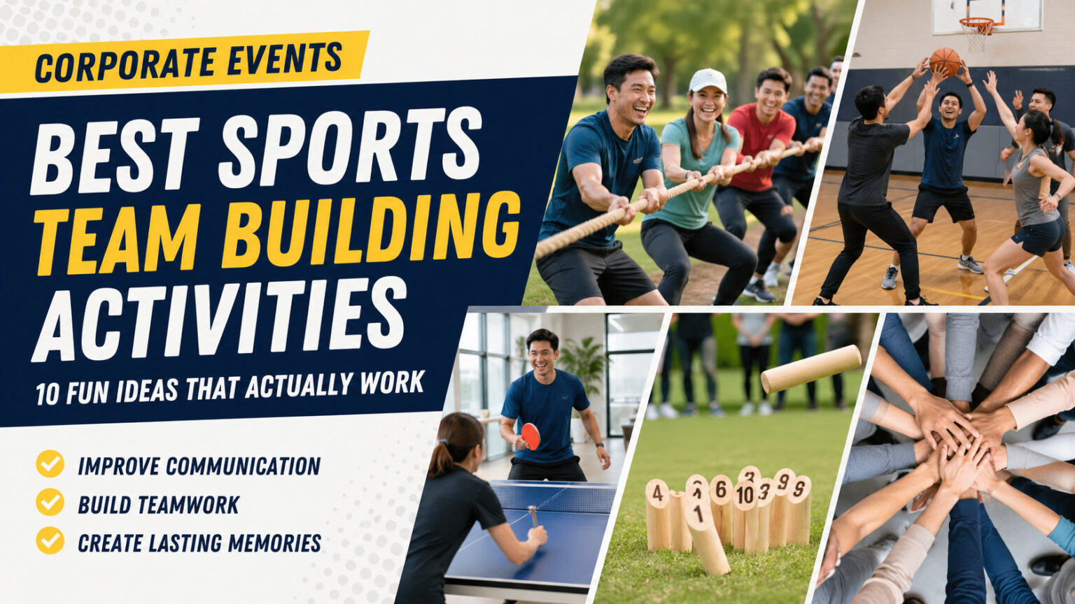 Best Sports Team Building Activities for Corporate Events: 10 Fun Ideas ...